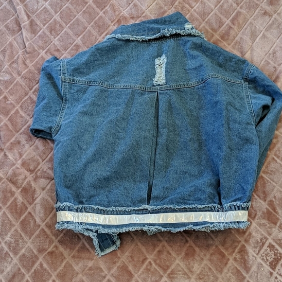 Fashion Nova | Jackets & Coats | Fashion Nova Distressed Oversized ...